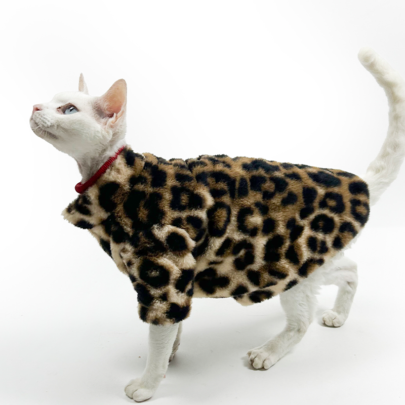 Faux Fur Shirt Devon Rex Sphynx Cat Warm Luxury Outfit