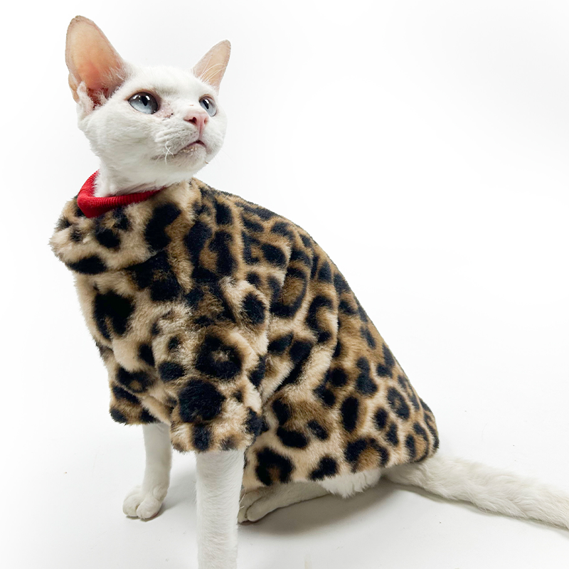 Faux Fur Shirt Devon Rex Sphynx Cat Warm Luxury Outfit