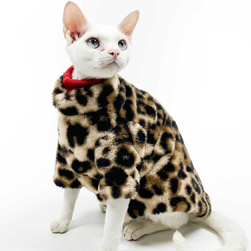 Faux Fur Shirt Devon Rex Sphynx Cat Warm Luxury Outfit