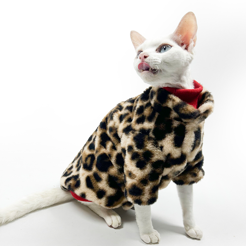 Faux Fur Shirt Devon Rex Sphynx Cat Warm Luxury Outfit